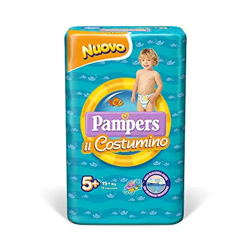 Pampers Il Costumino, 10 diapers, méid 5+ (15+ kg)