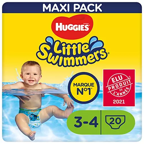 Huggies Little Swimmers Swimsuit Diaper Size 3-4 (7-15 Kg) - 20 yekîneyên