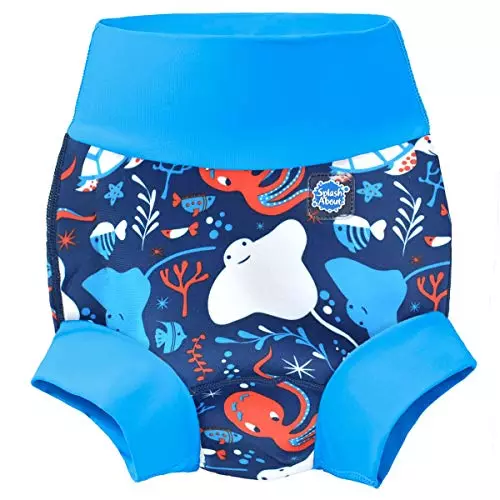 Splash ກ່ຽວກັບ Happy Nappy Reusable Swim Diaper - ພາຍໃຕ້ທະເລ 12-24 ເດືອນ