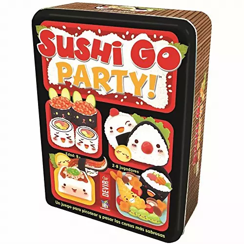 Devir - Sushi Go Party: toleo la Kihispania, mchezo wa bodi (BGSGPARTY)