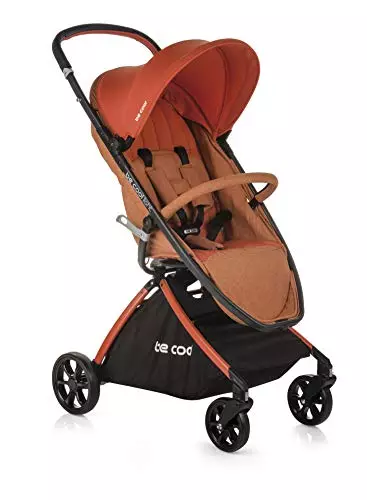 Be Cool Light Stroller, From 0 To 15 Kg, Compact Folding, Suspension 4 Wheels, Large Basket And Rain Cover