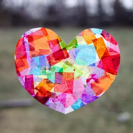 Rainbow Heart Suncatchers 3