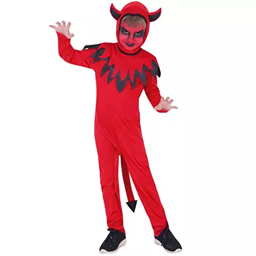 Rubiner- Little Devil Costume Inf, Multicolor, S (3-4 år) (S8511-S)