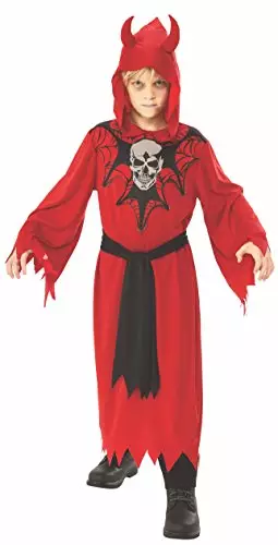 Rubies Boys 'Skelett Robe Kostüm, Multi-Faarf, Mëttelméisseg