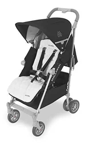 Maclaren Techno Xlr Arc Stroller na may Folding System, Black/Silver