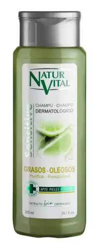 NaturVital Sensitive Xampú Cabells Grassos - 300 Ml