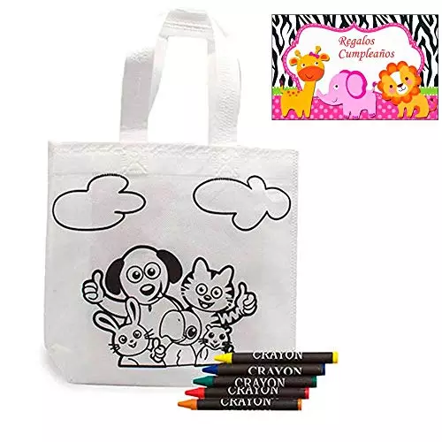 Детска чанта за фарбање со восочни бои - Пакување од 10 единици