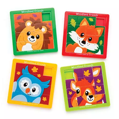 贝克罗斯森林动物滑动拼图（5 件装）儿童惊喜袋