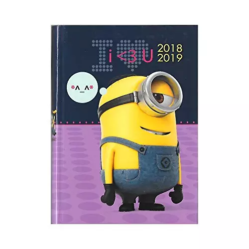 Minion – Ατζέντα Σχολικό Έτος 2018 – 2019 – ενδοκολπικό – 17 x 12 cm – Ι