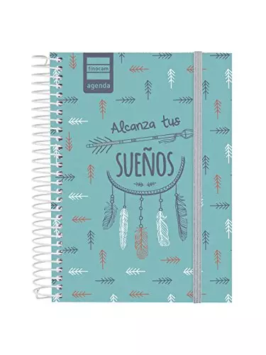 Finocam Prints - Diary 2018-2019 1 zuva Spanish peji, 120 x 164 mm, zviroto