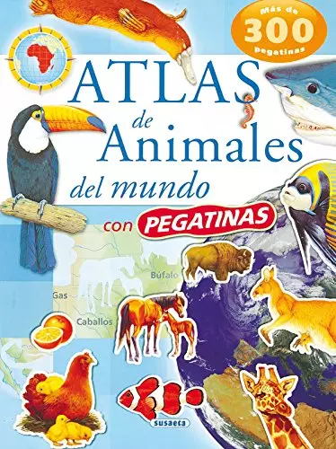 Atlante degli animali del mondo (adesivi) (Atlante degli animali con adesivo)