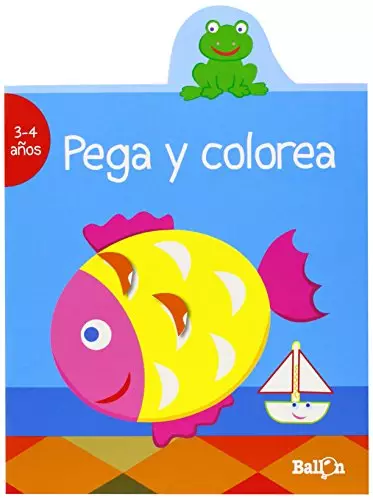 Incolla e colora. 3-4 anni (colore blu) - Ristampa