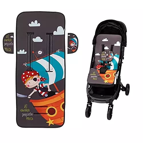 Summer Universal Stroller Breathable Mat nga adunay 3d fabric- danielstore (6 Pirate Approach)