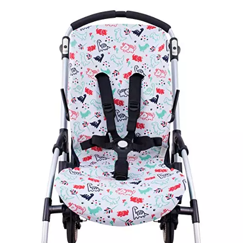 JANABEBE Cover per Bugaboo Bee 3, Bee plus, Bee 5 (Dino Party)