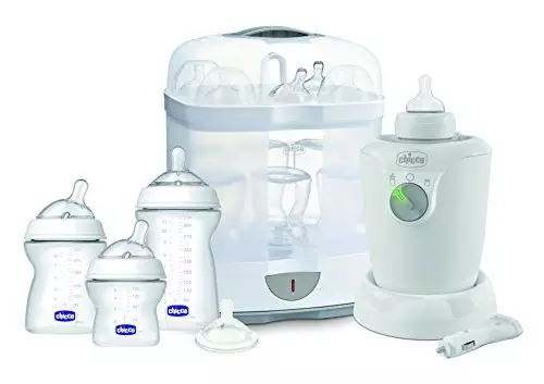 Bộ khởi động Chicco, máy tiệt trùng / hâm nóng bình sữa và bộ dụng cụ Biberon