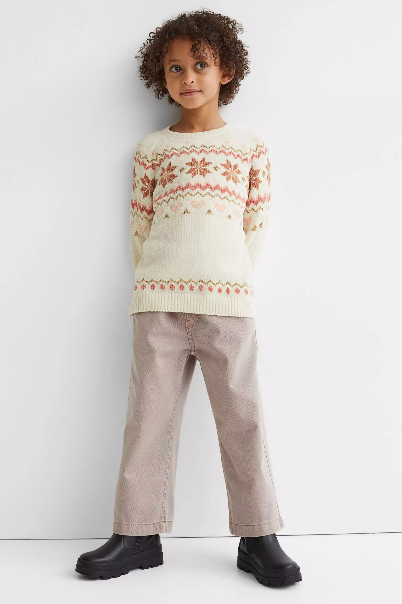 Jacquard knit jumper