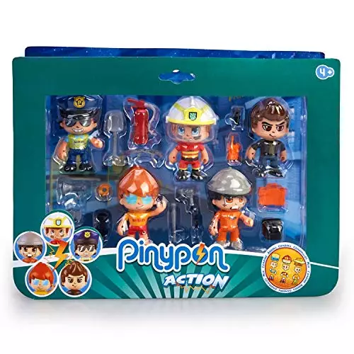 Pinypon Action - Set od 5 figura Serija 2 s dodacima za dječake i djevojčice od 4 do 8 godina (Famous 700015265)