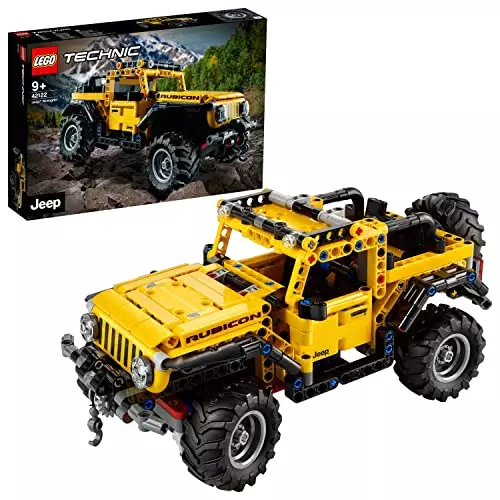 LEGO 42122 Technic Jeep Wrangler, 4x4 automobil igračka, terenski terenski model vozila, set za građenje