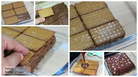 cookie jeung coklat cake step by step